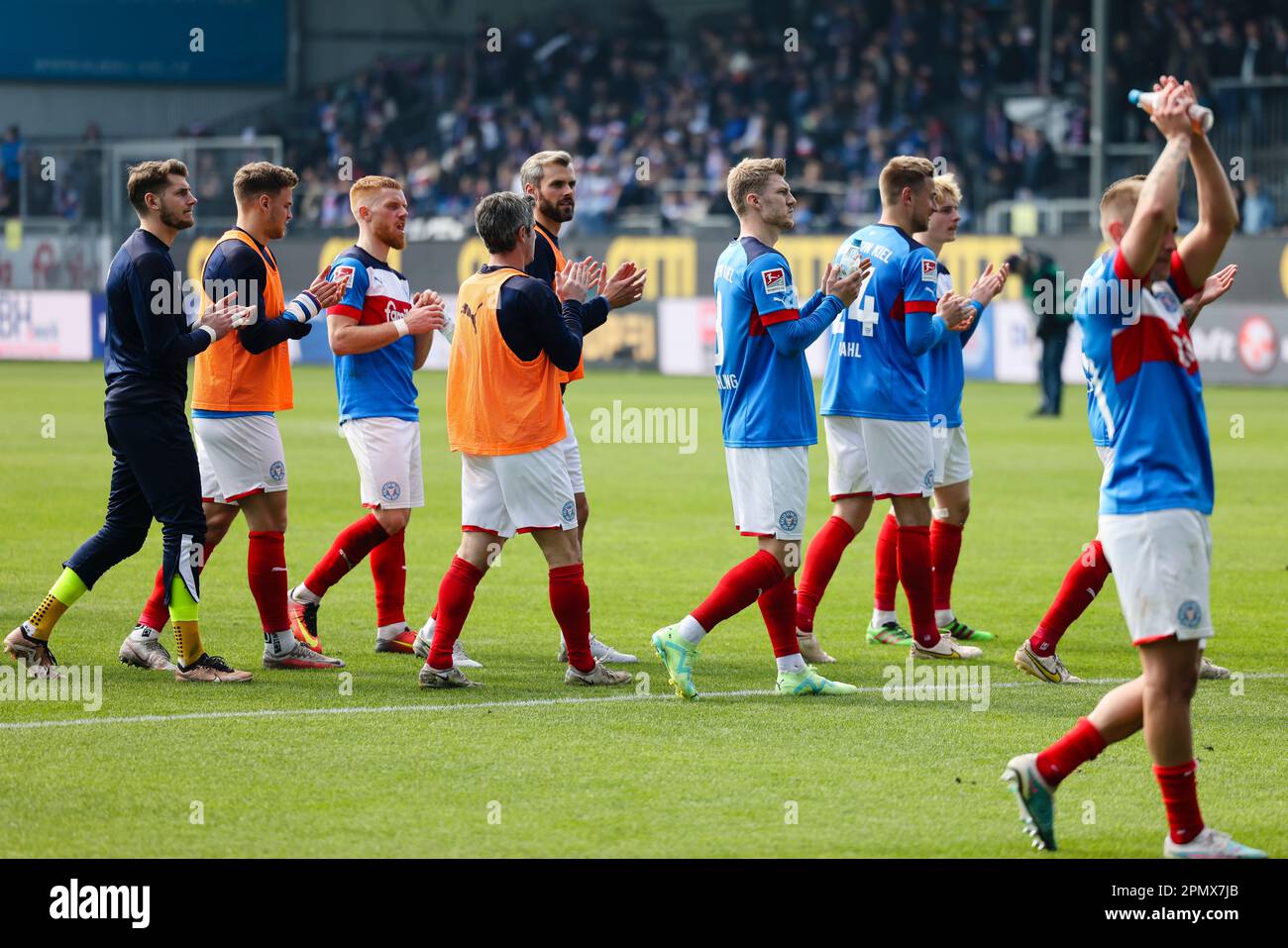 Kiel, Germany. 15th Apr, 2023. Soccer: 2nd Bundesliga, Holstein Kiel ...