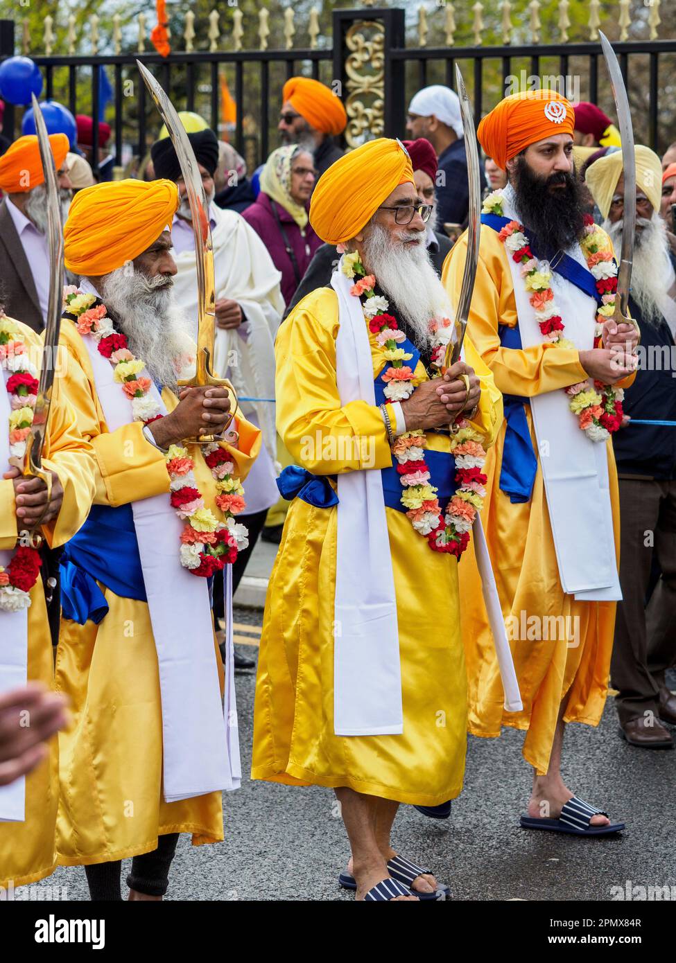 Gravesend, Kent, UK. 15th Apr, 2023. Vaisakhi is a harvest festival for people of northern India ...