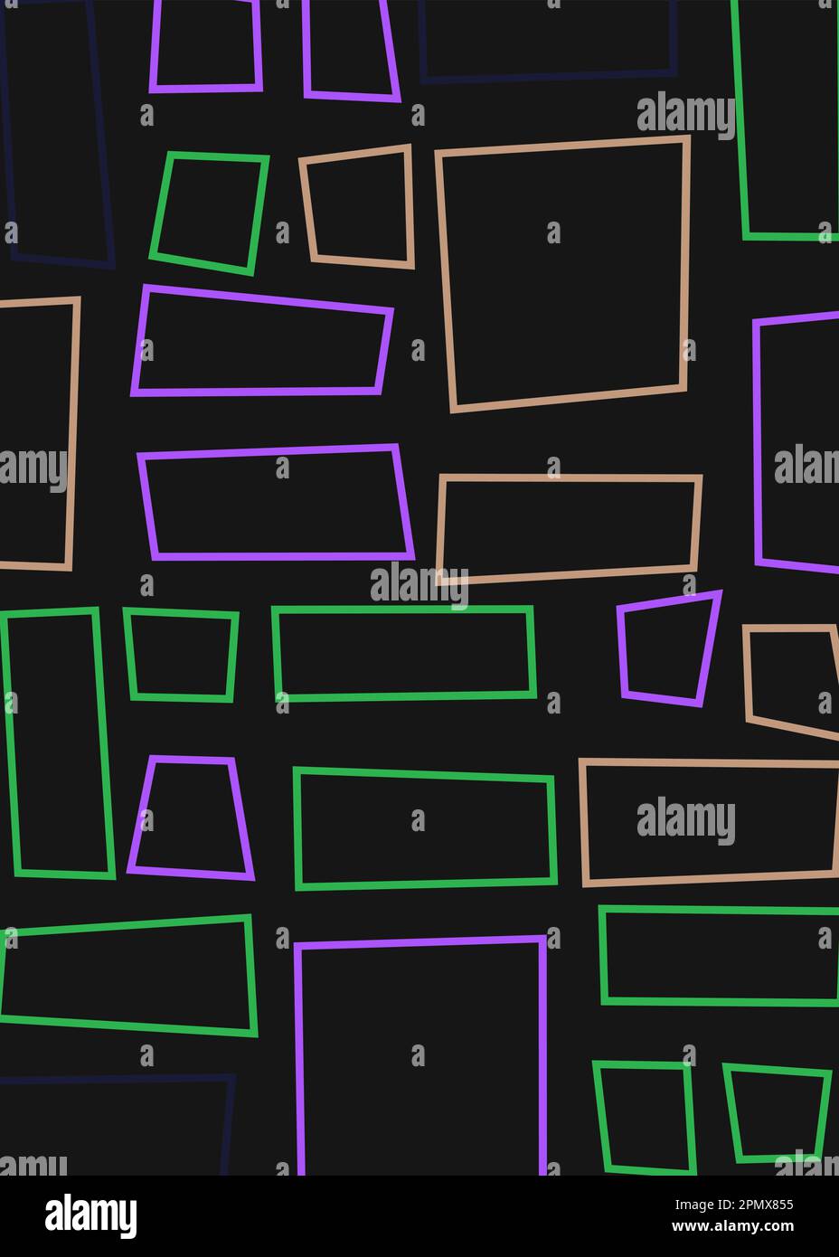 Abstract Offset Quads generative art background art illustration Stock ...