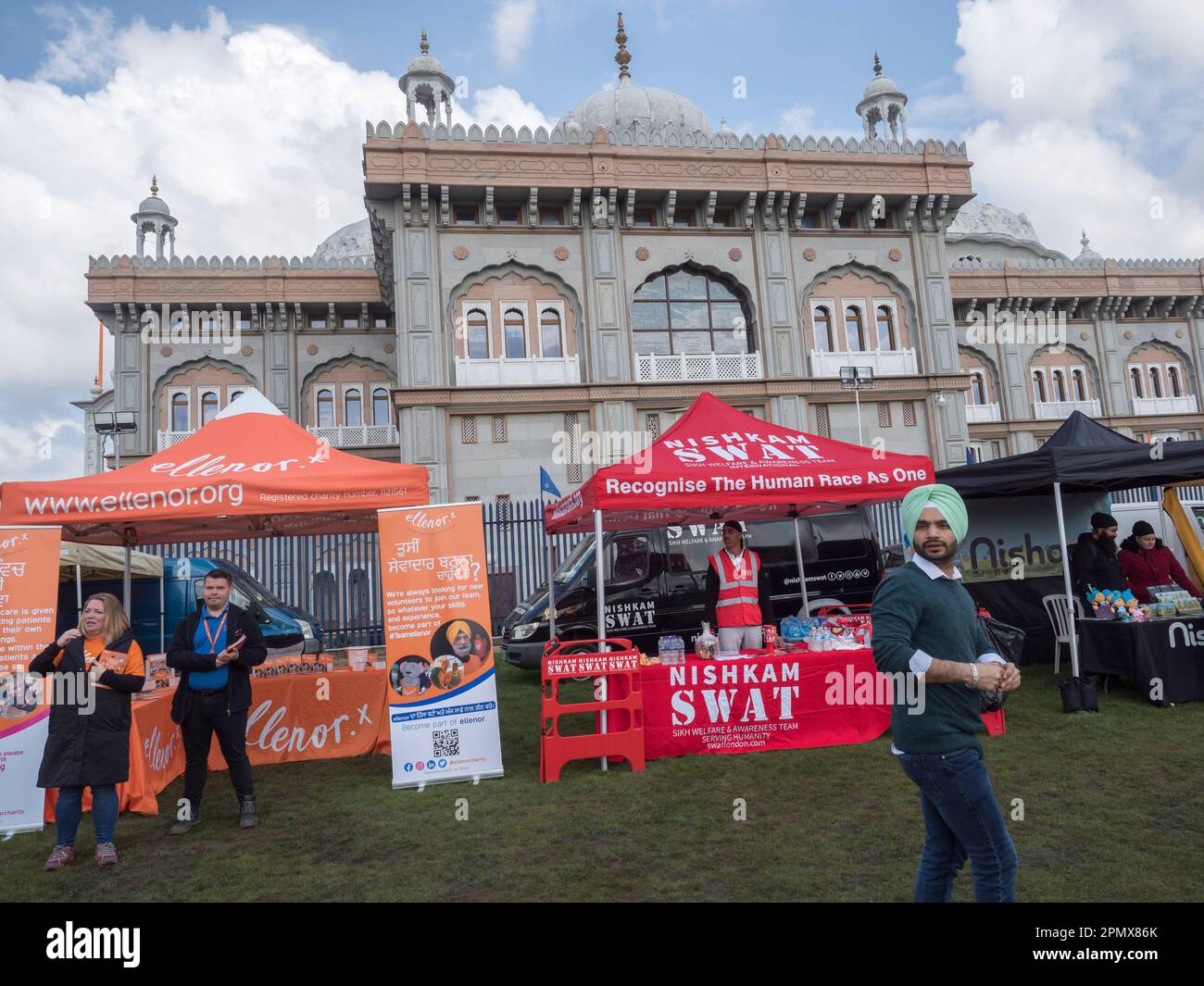 Gravesend, Kent, UK. 15th Apr, 2023. Vaisakhi celebrations in Gravesend, Kent. Pictures of the ...