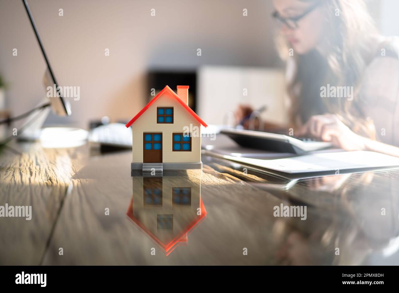 Calculating Asset Property Tax. Real Estate House Stock Photo - Alamy