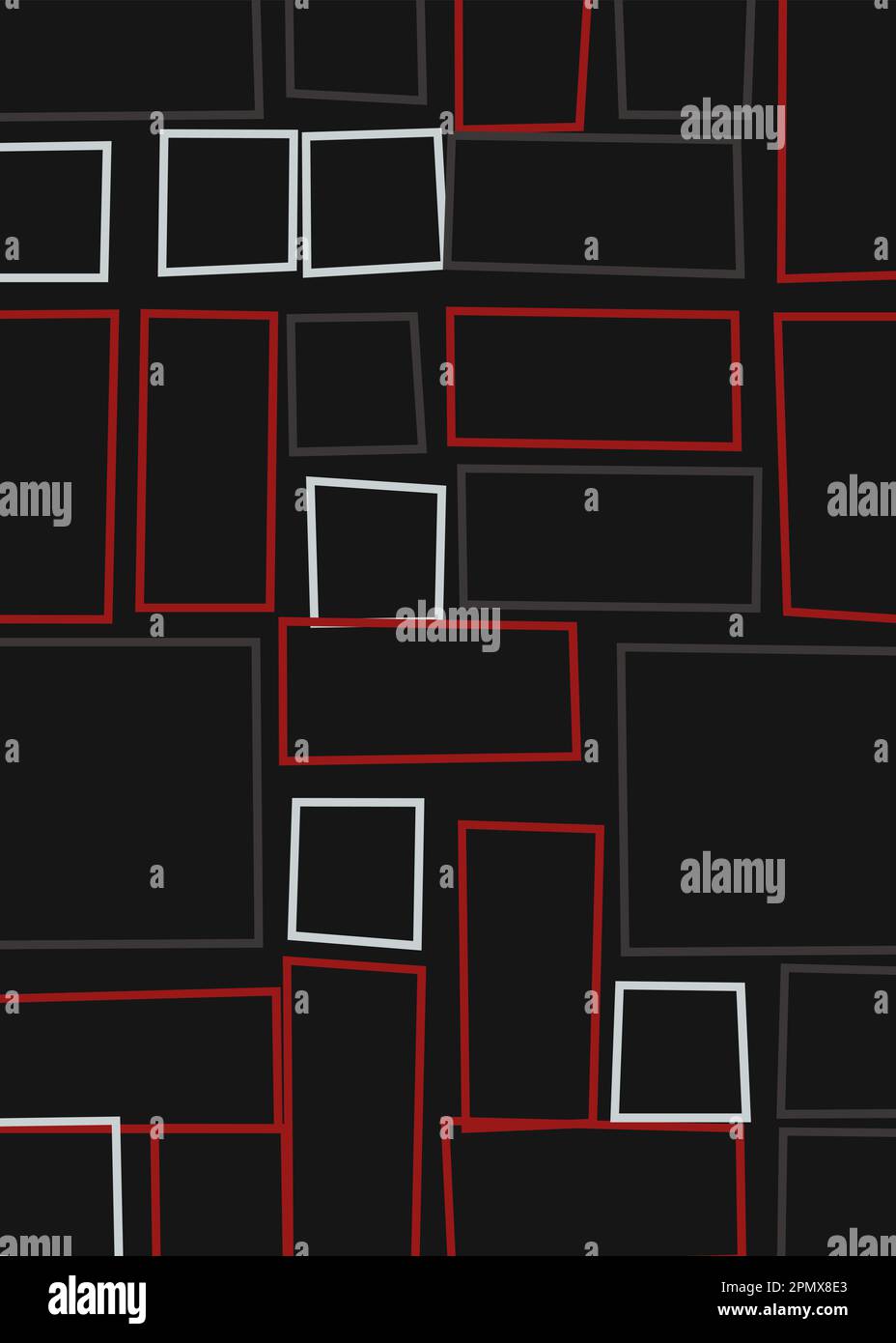 Abstract Offset Quads generative art background art illustration Stock ...