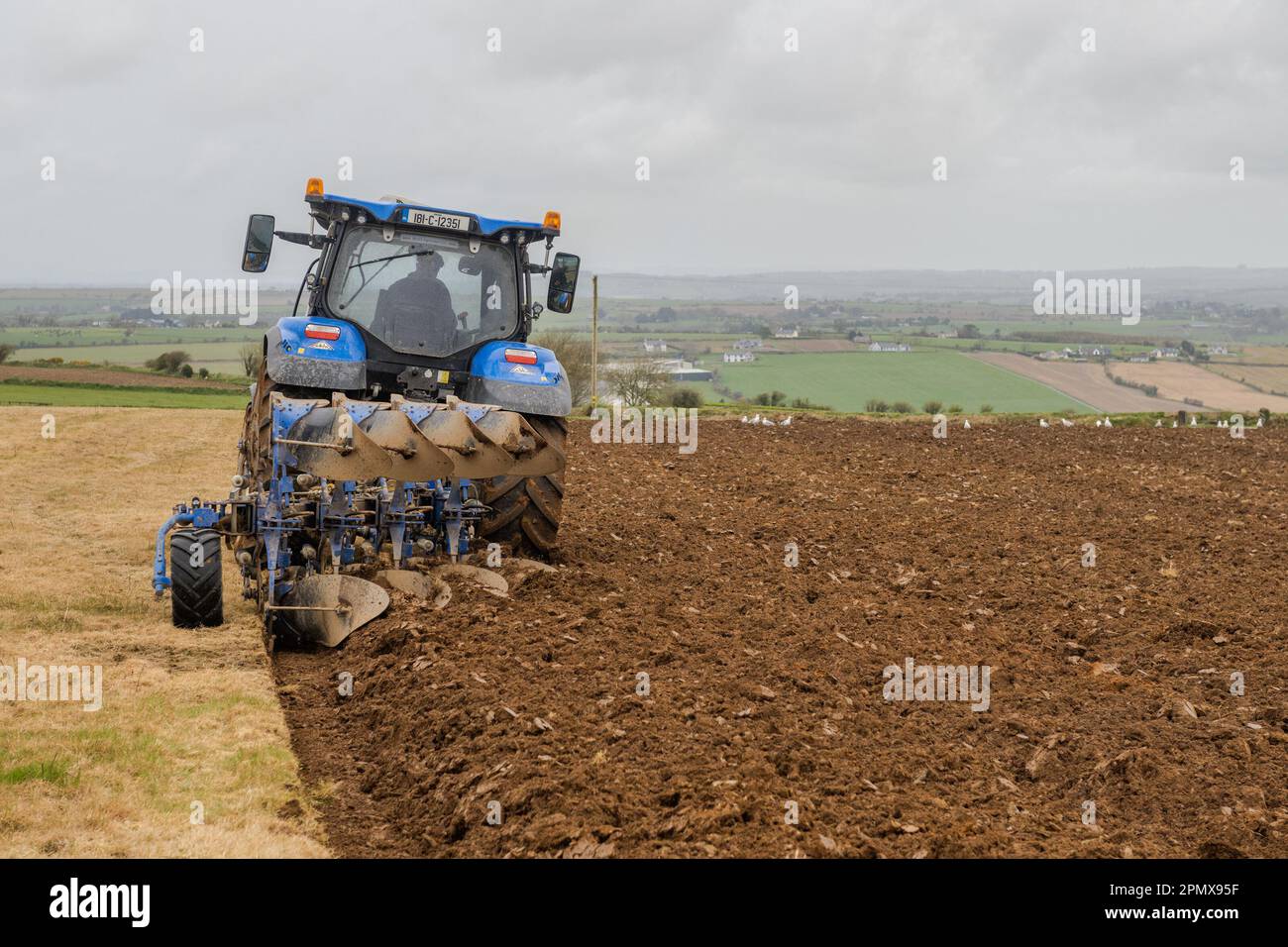 Ballinadee, West Cork, Ireland. 15th Apr, 2023. JJ Hayes ploughs a ...