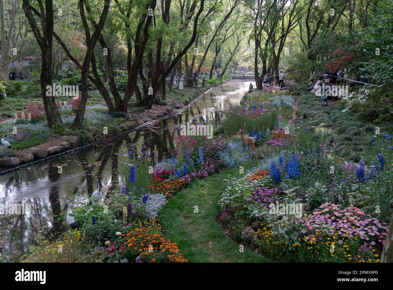 SHANGHAI, CHINA - APRIL 15, 2023 - Visitors enjoy the Claude Monet ...
