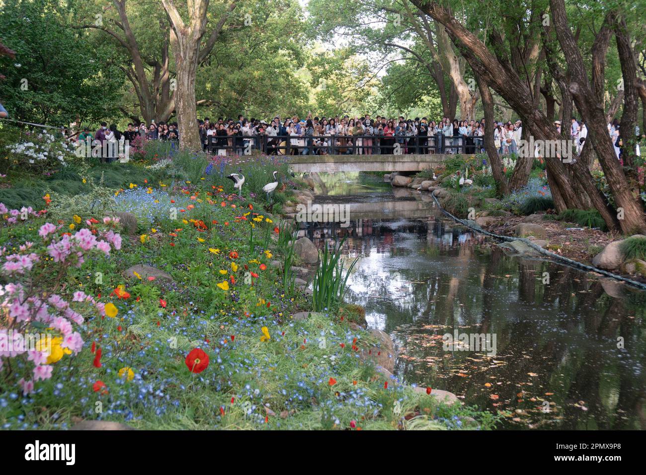 SHANGHAI, CHINA - APRIL 15, 2023 - Visitors enjoy the Claude Monet ...
