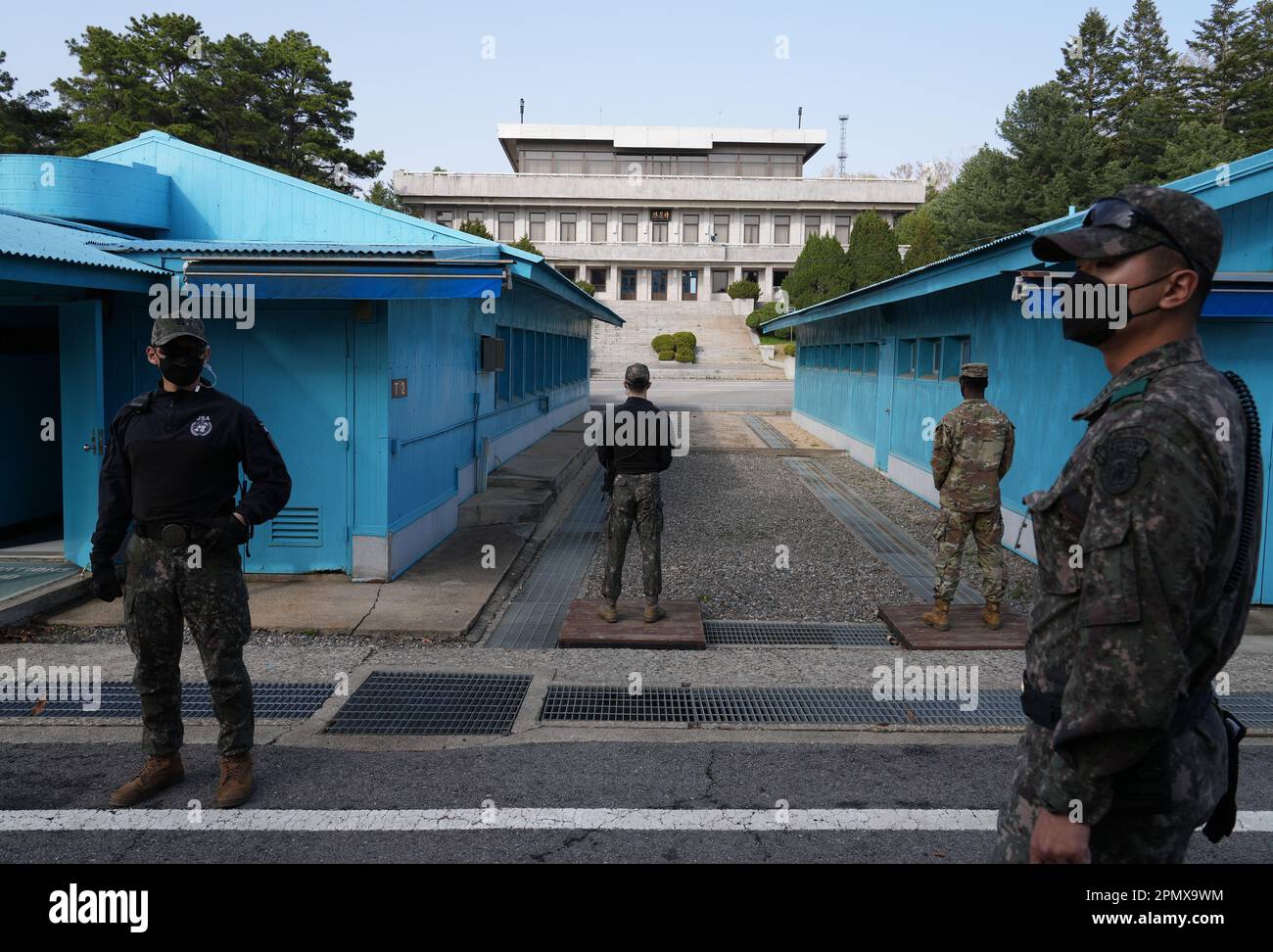 Joint Security Area, South Korea. 15th Apr, 2023. U.S. Army soldiers ...
