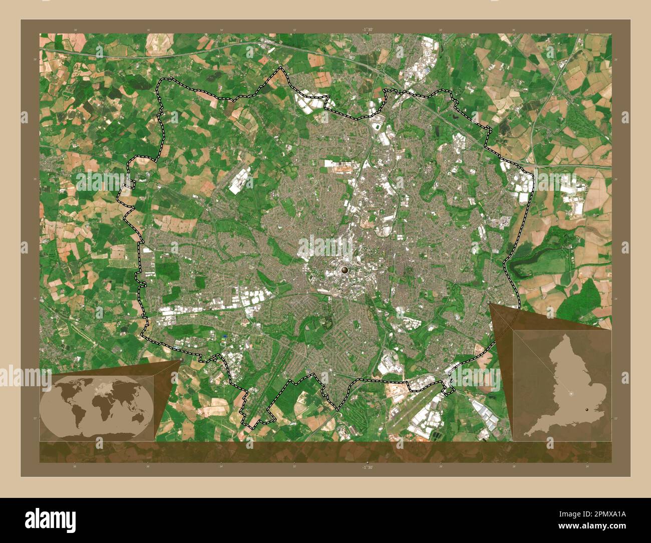 Coventry, administrative county of England - Great Britain. Low ...