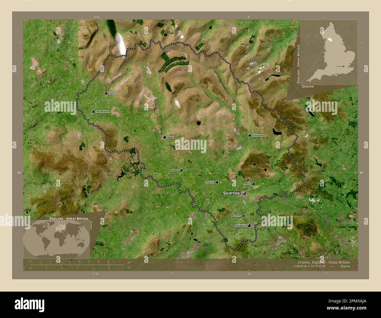 Craven, non metropolitan district of England - Great Britain. High ...