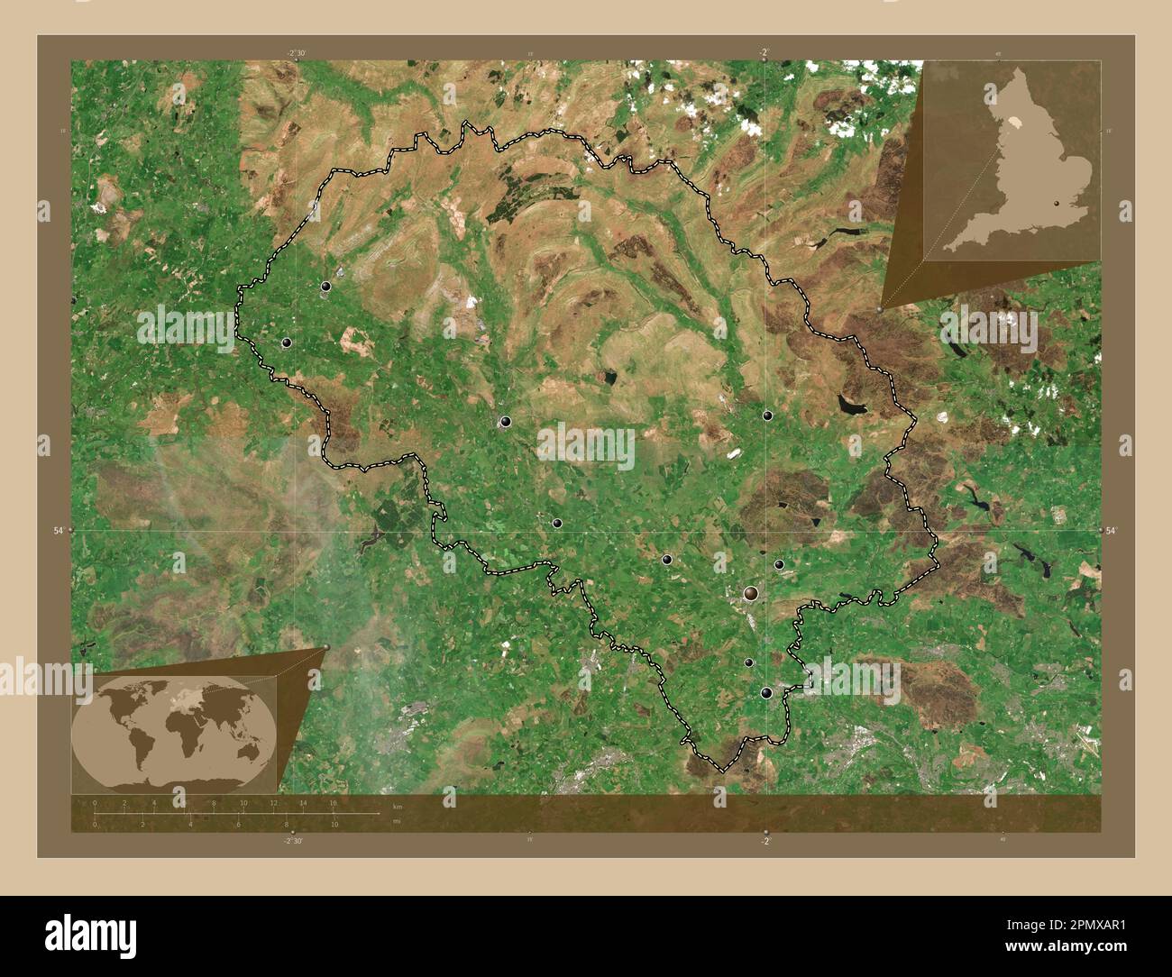 Craven, non metropolitan district of England - Great Britain. Low ...