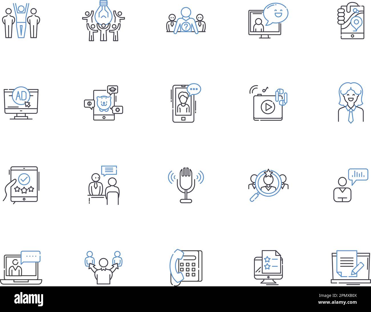 Community outline icons collection. Commune, Society, Gathering ...