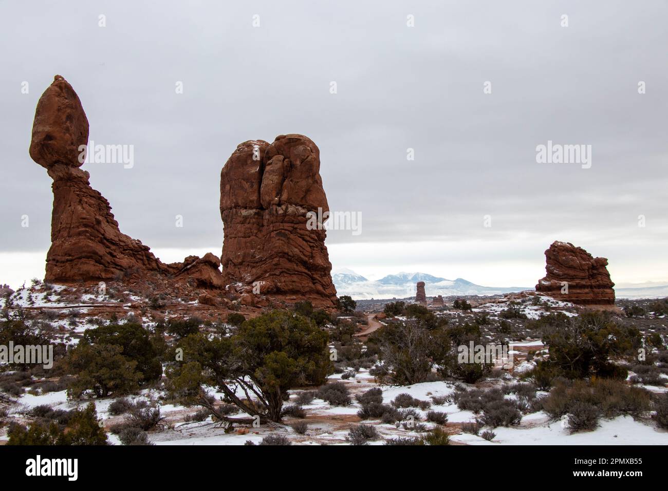 Sandstone Structures in Winter Weather Stock Photo - Alamy