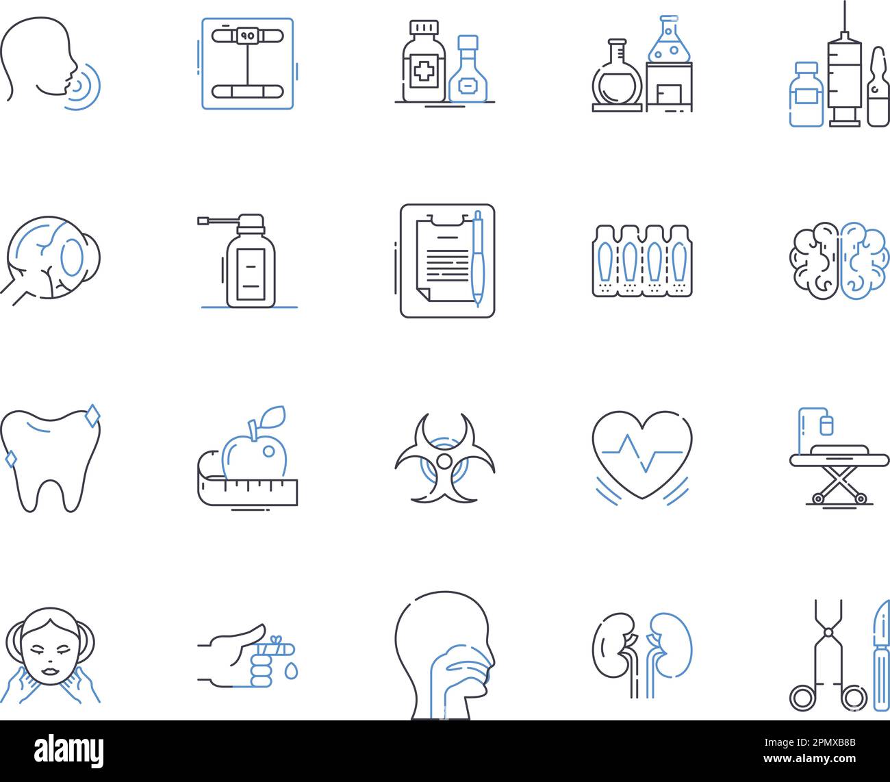Therapy center outline icons collection. Therapy, Center, Mental ...