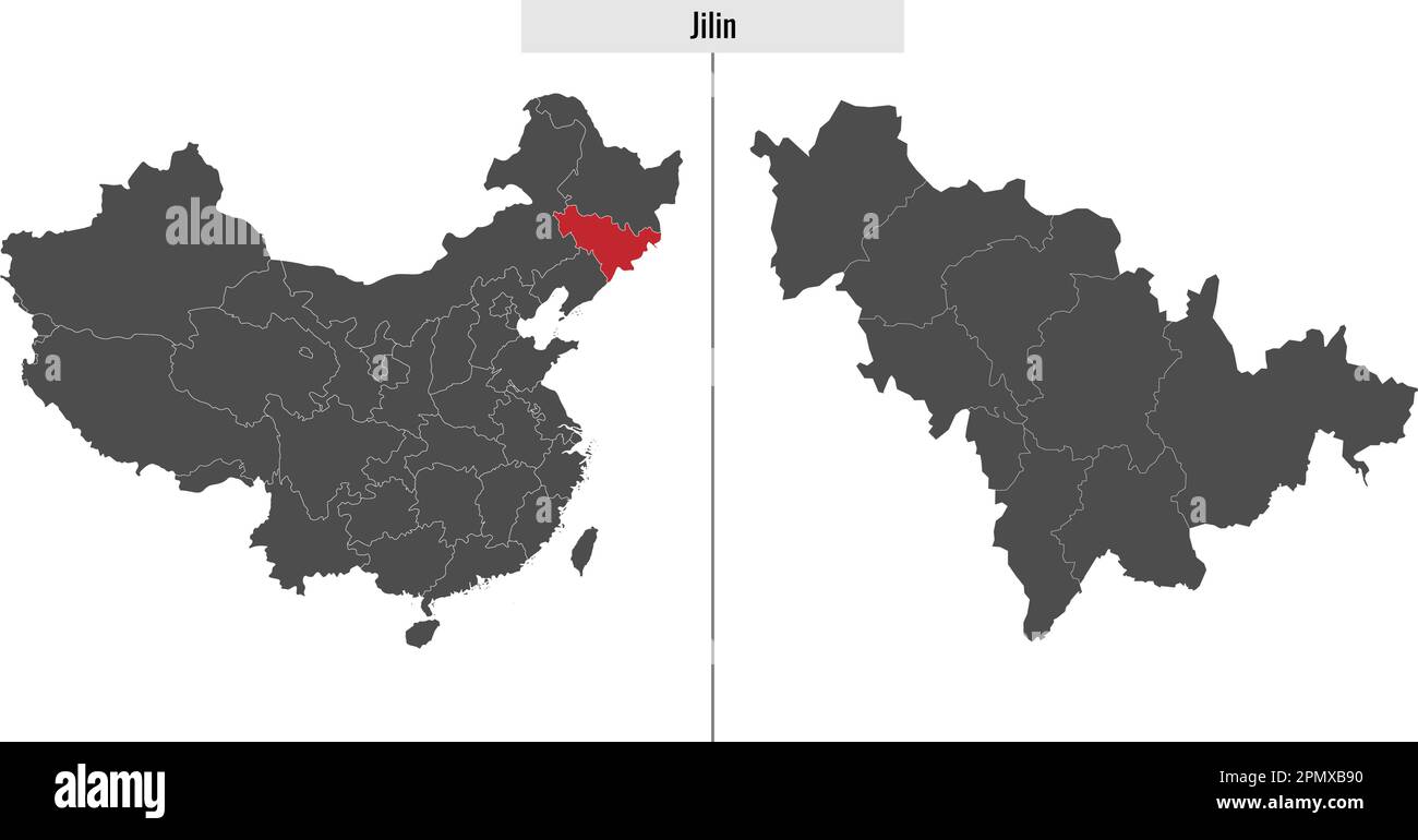 Jilin vector map Stock Vector Images - Alamy