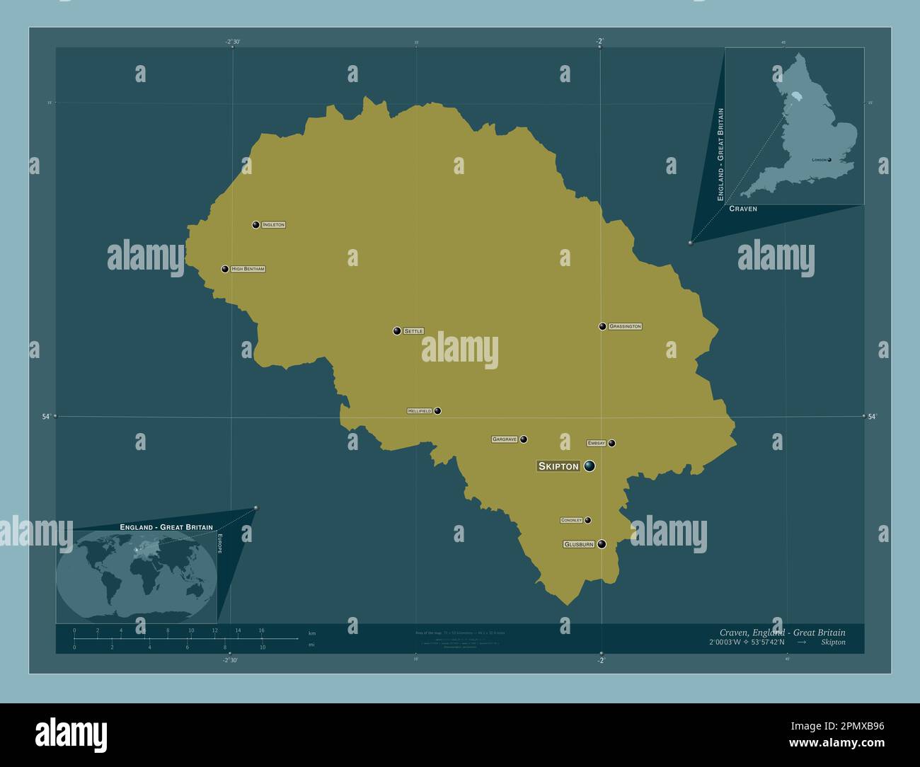 Gargrave map hi-res stock photography and images - Alamy