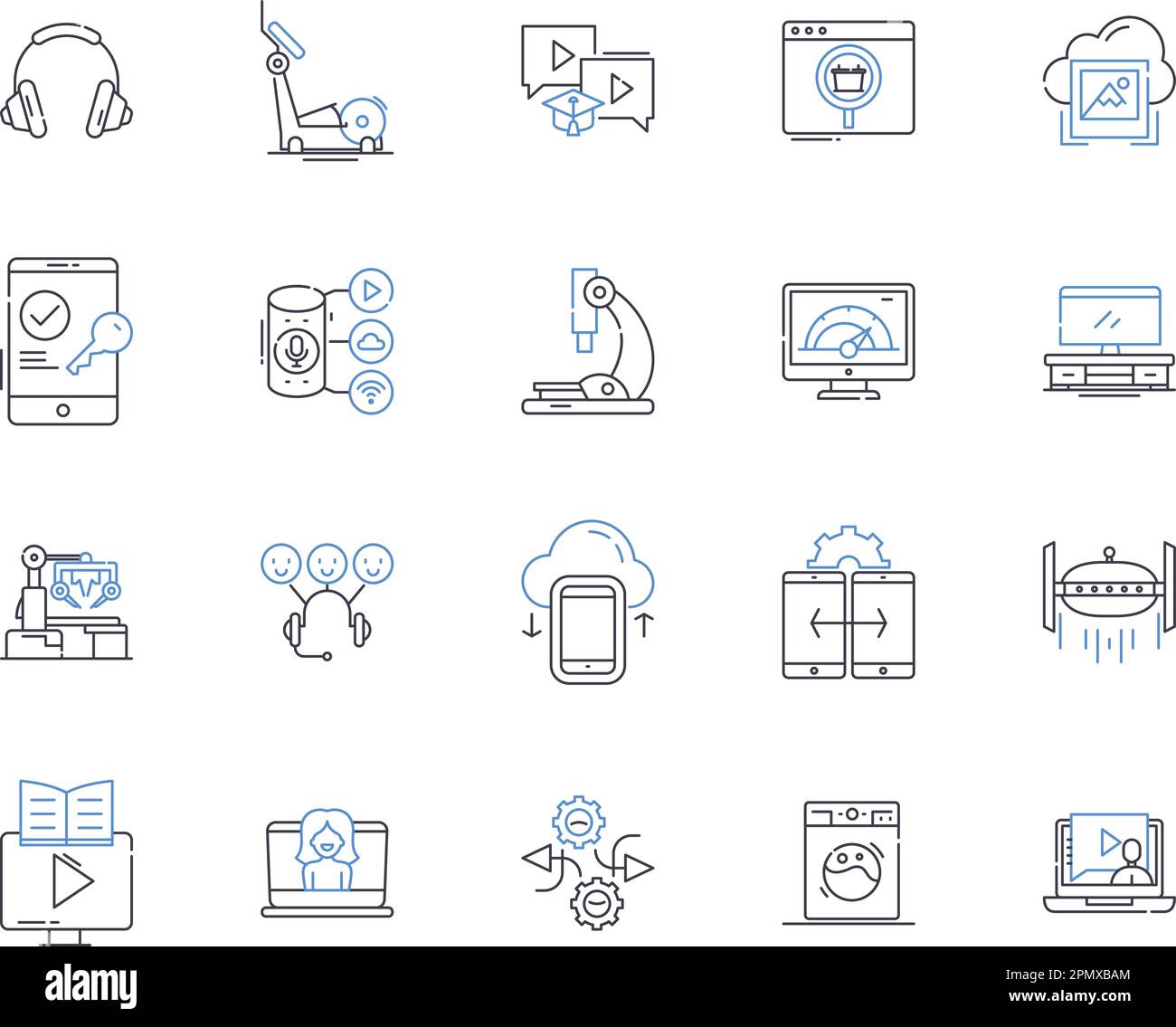 Data Privacy Outline Icons Collection Data Privacy Gdpr Security