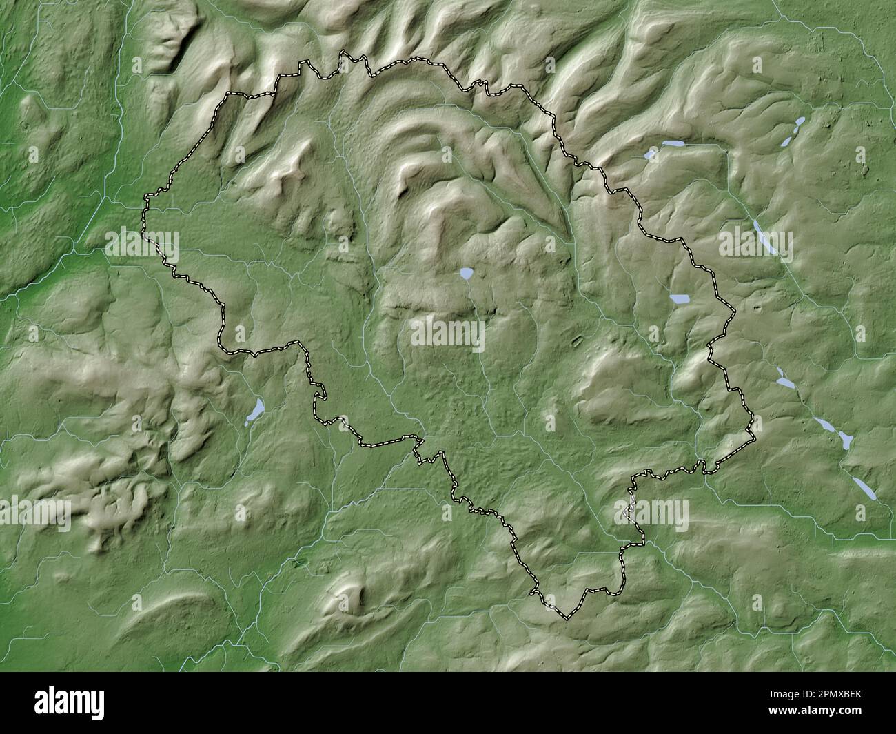 Craven, non metropolitan district of England - Great Britain. Elevation ...