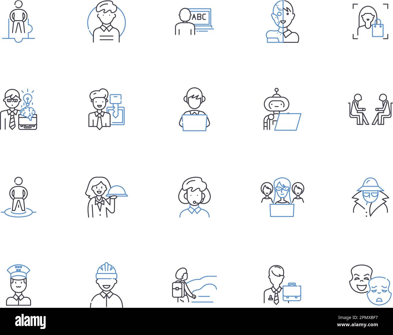 Avatars outline icons collection. Avatars, Digital, Virtual, Figures ...