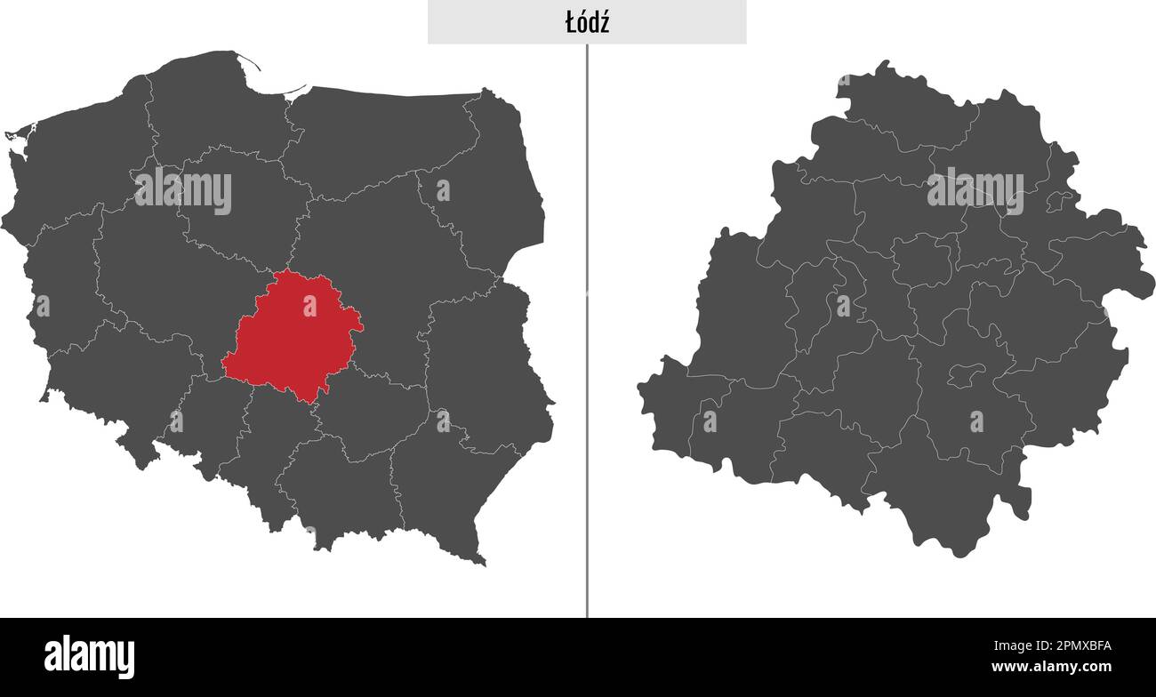 Lodz city map Stock Vector Images - Alamy