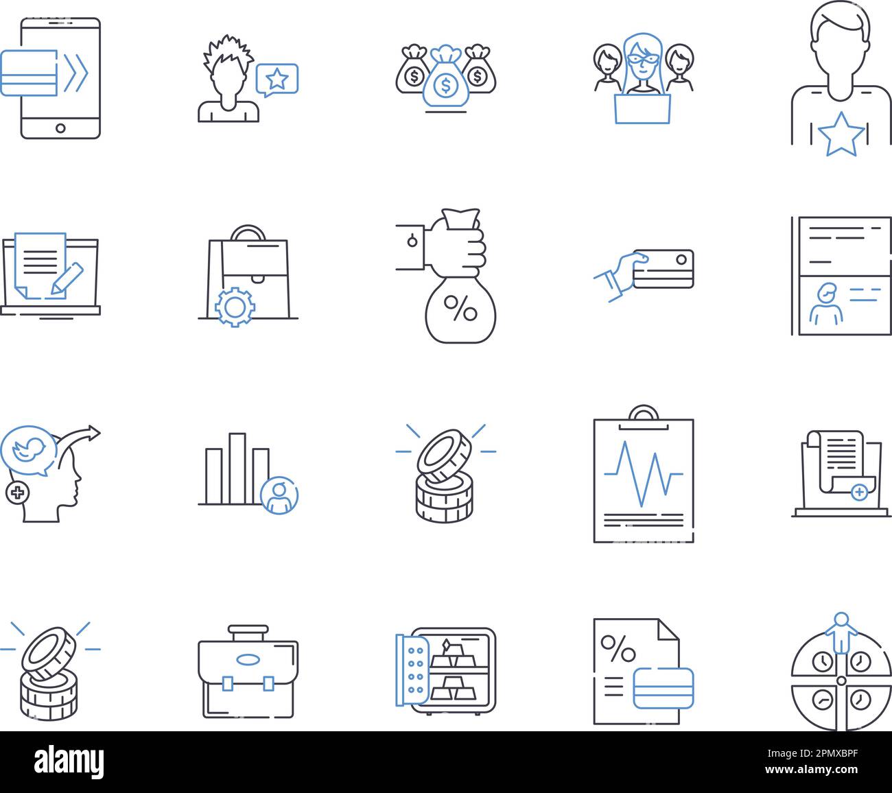 Finance and revenue outline icons collection. finance, revenue ... Finance and revenue outline icons collection. finance, revenue ...