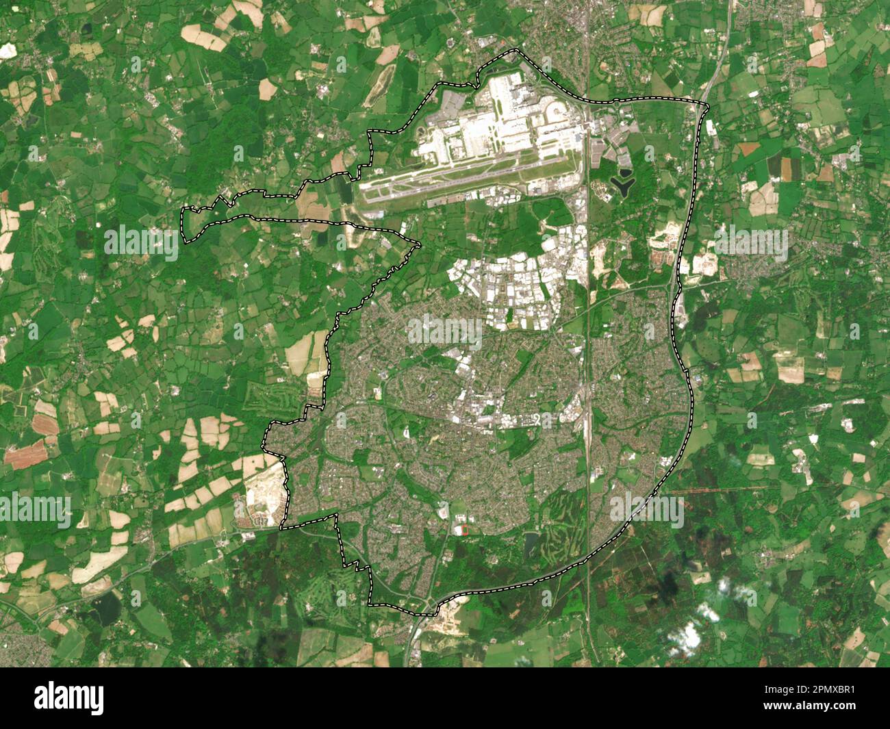 Crawley, non metropolitan district of England - Great Britain. Low ...