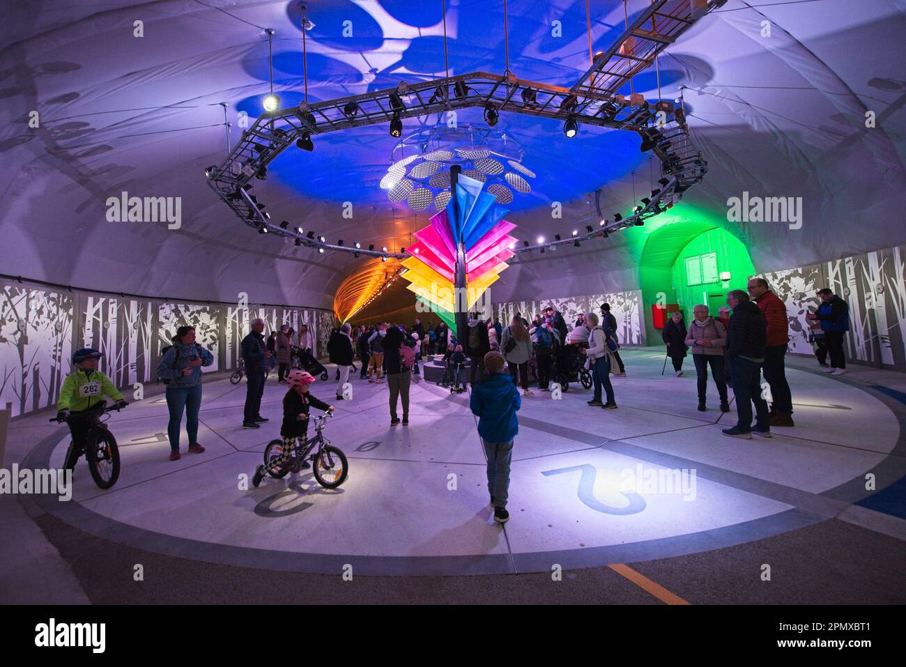 Bergen, Norway, 15th April 2023. Official opening of the cyclist and ...