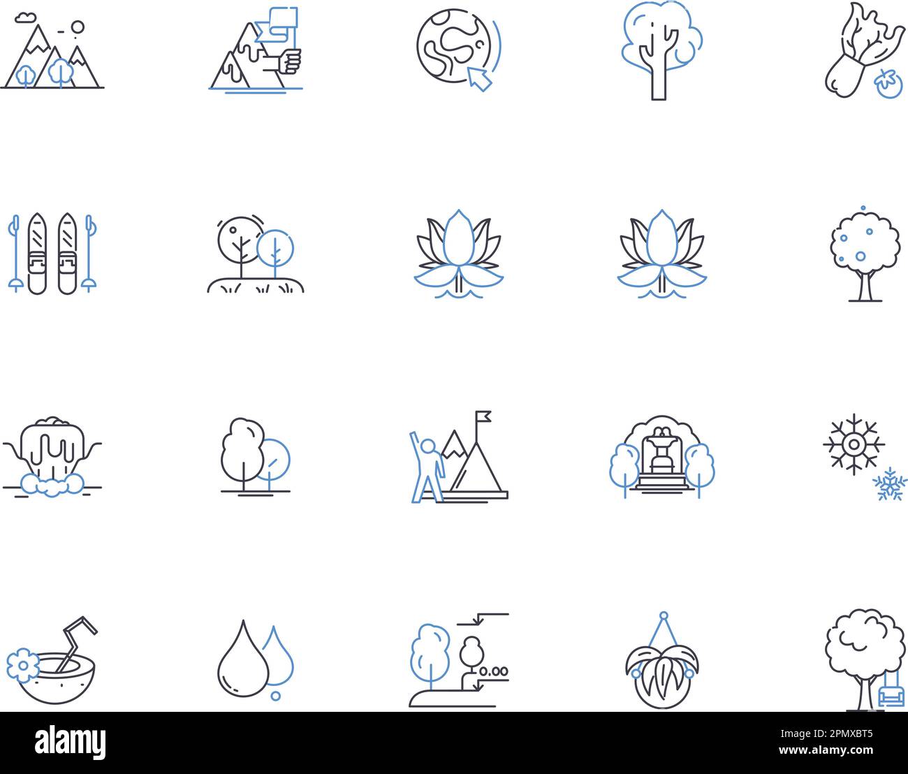 Climate outline icons collection. Climate, Heat, Cold, Temperatures, Global, Weather, Atmosphere ...