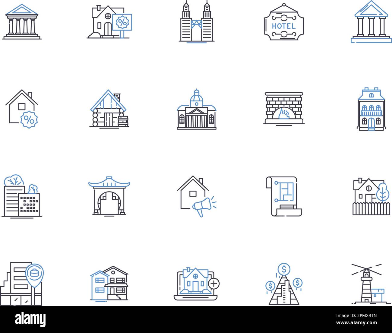 Real estate agent offices Stock Vector Images - Alamy