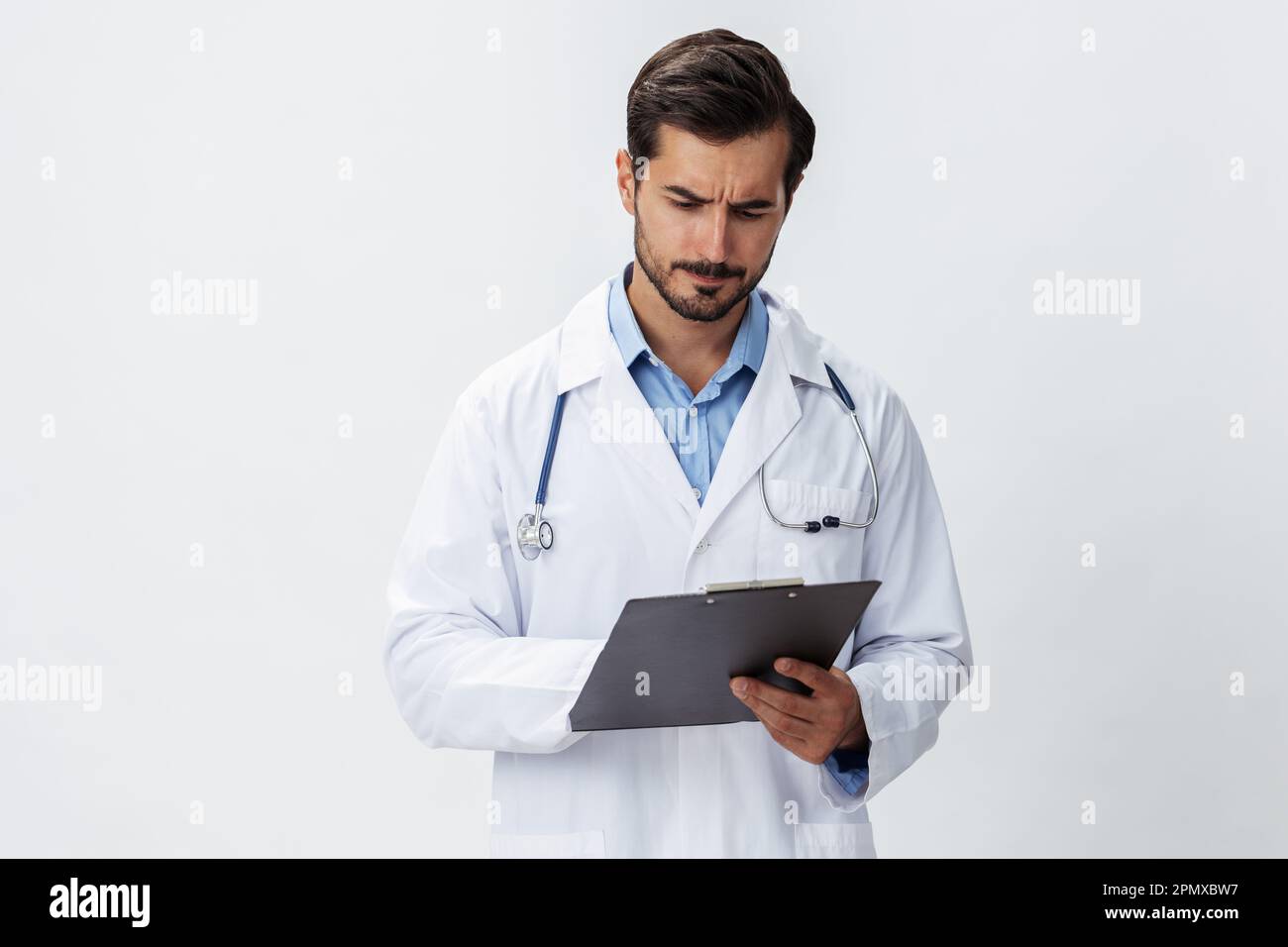 Angry pointing doctor young man hi-res stock photography and images - Alamy