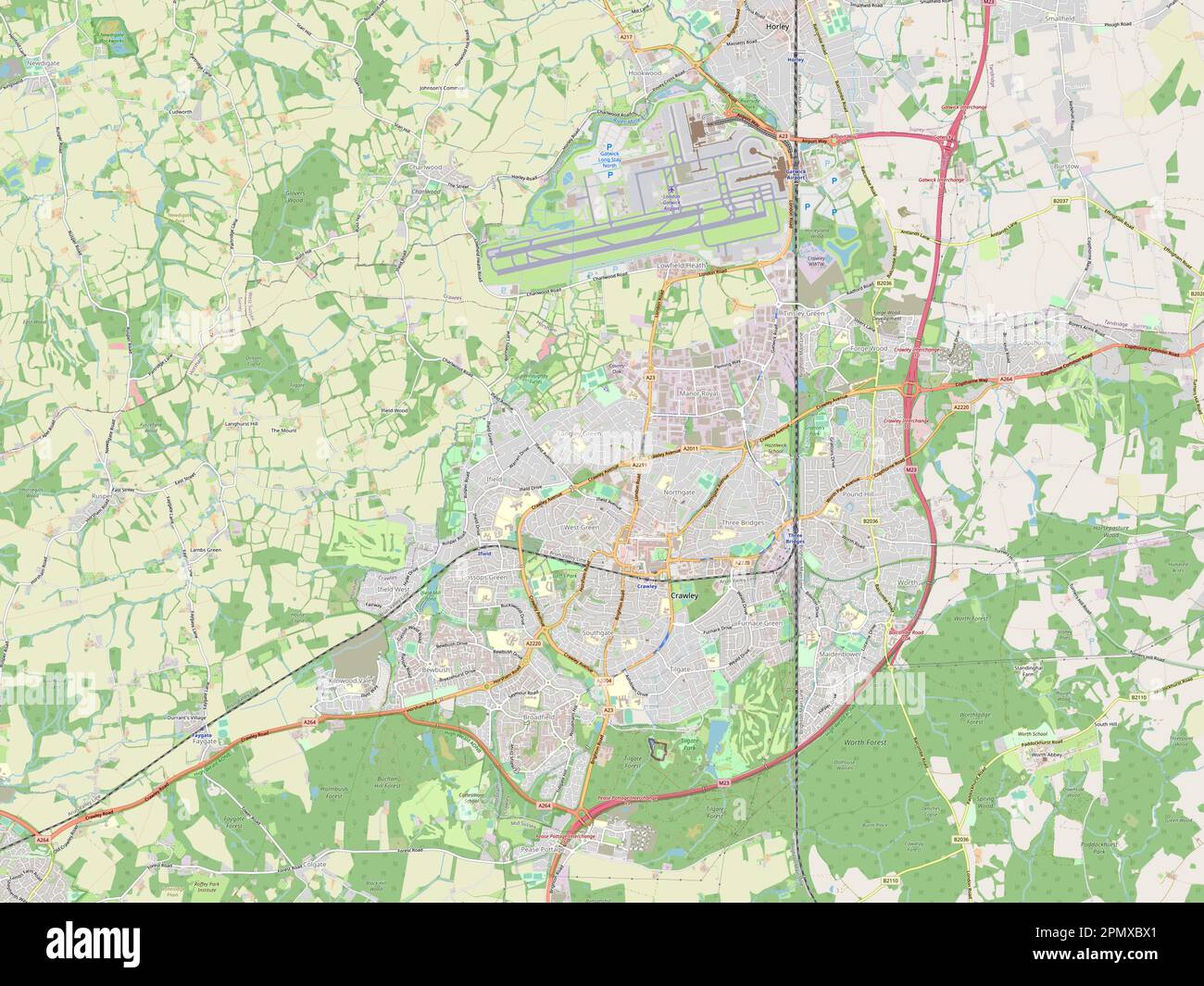 Crawley, non metropolitan district of England - Great Britain. Open ...