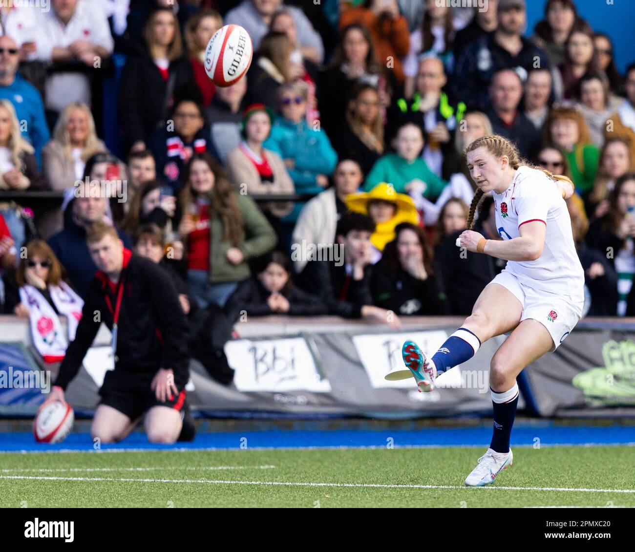 Emma Sing of England Women adds the extra points with a conversion ...
