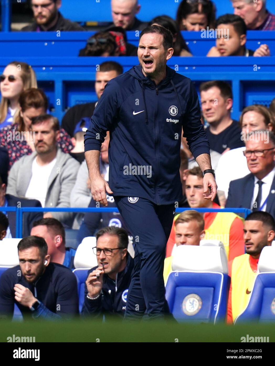 Chelsea manager Frank Lampard during the Premier League match at ...