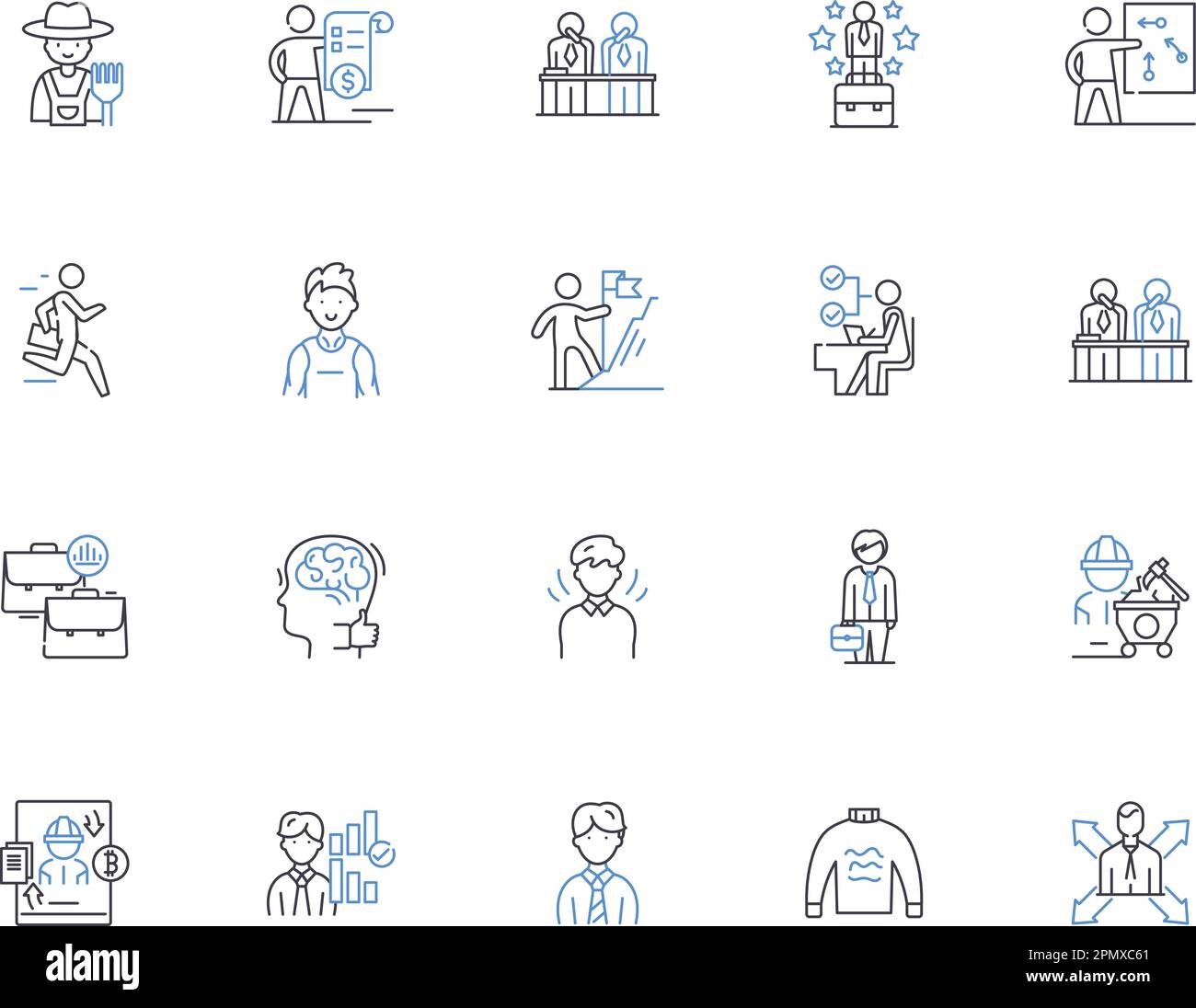 Men culture outline icons collection. Masculinity, Tradition, Identity ...