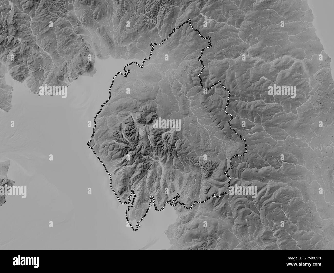 Cumbria, administrative county of England - Great Britain. Grayscale ...