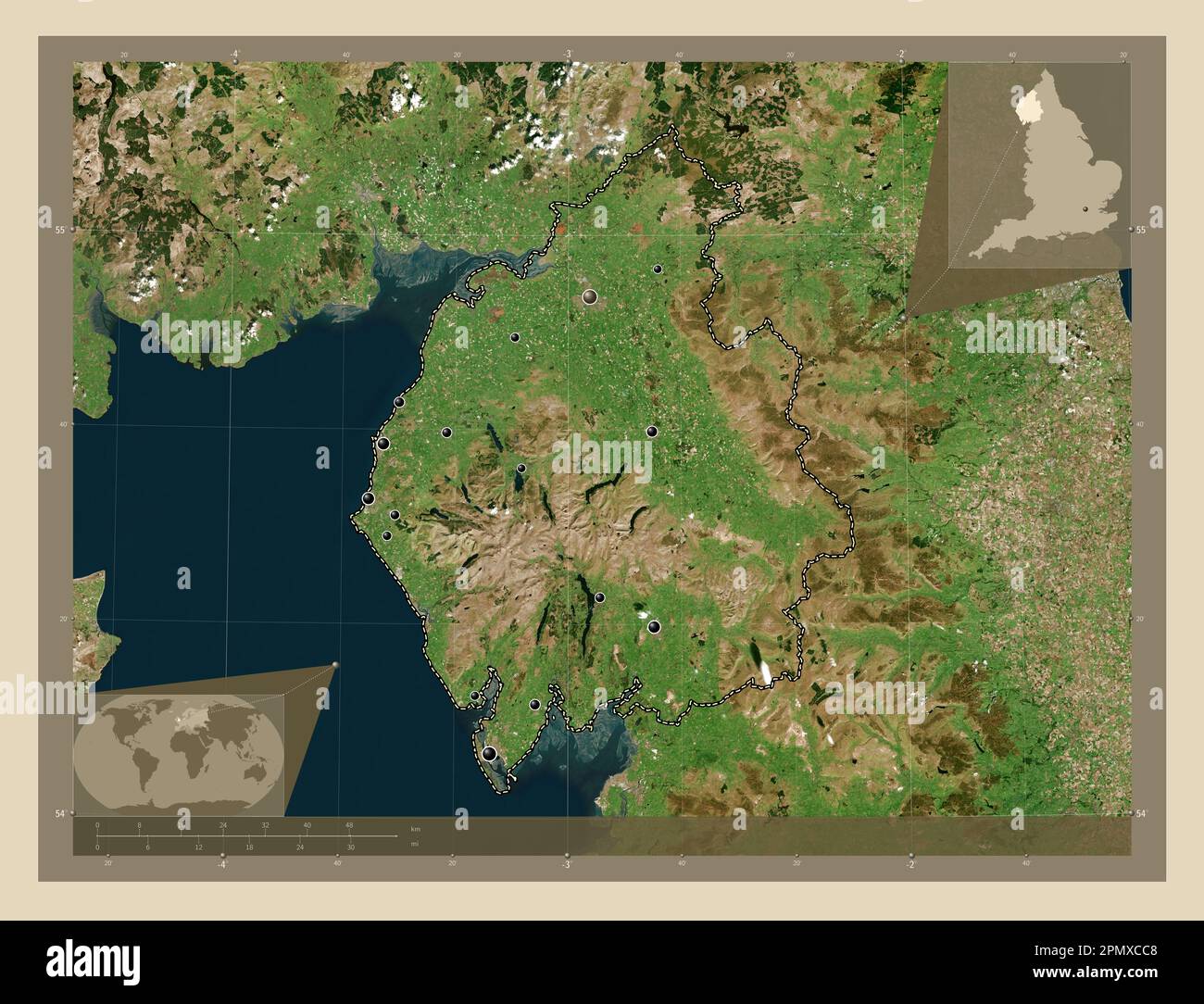 Cumbria, administrative county of England - Great Britain. High ...