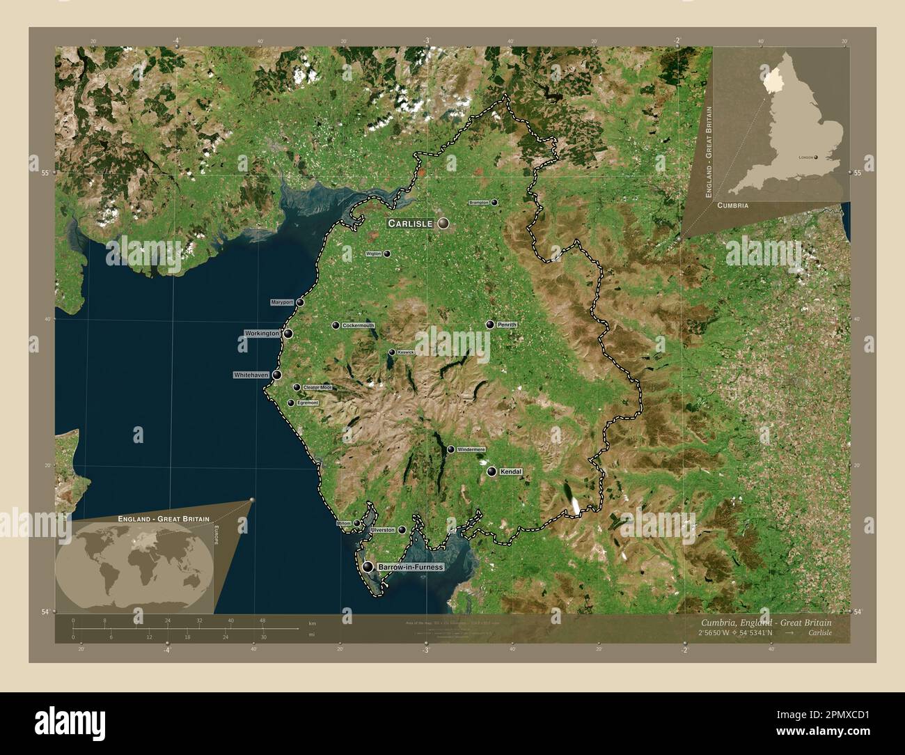Cumbria, administrative county of England - Great Britain. High ...