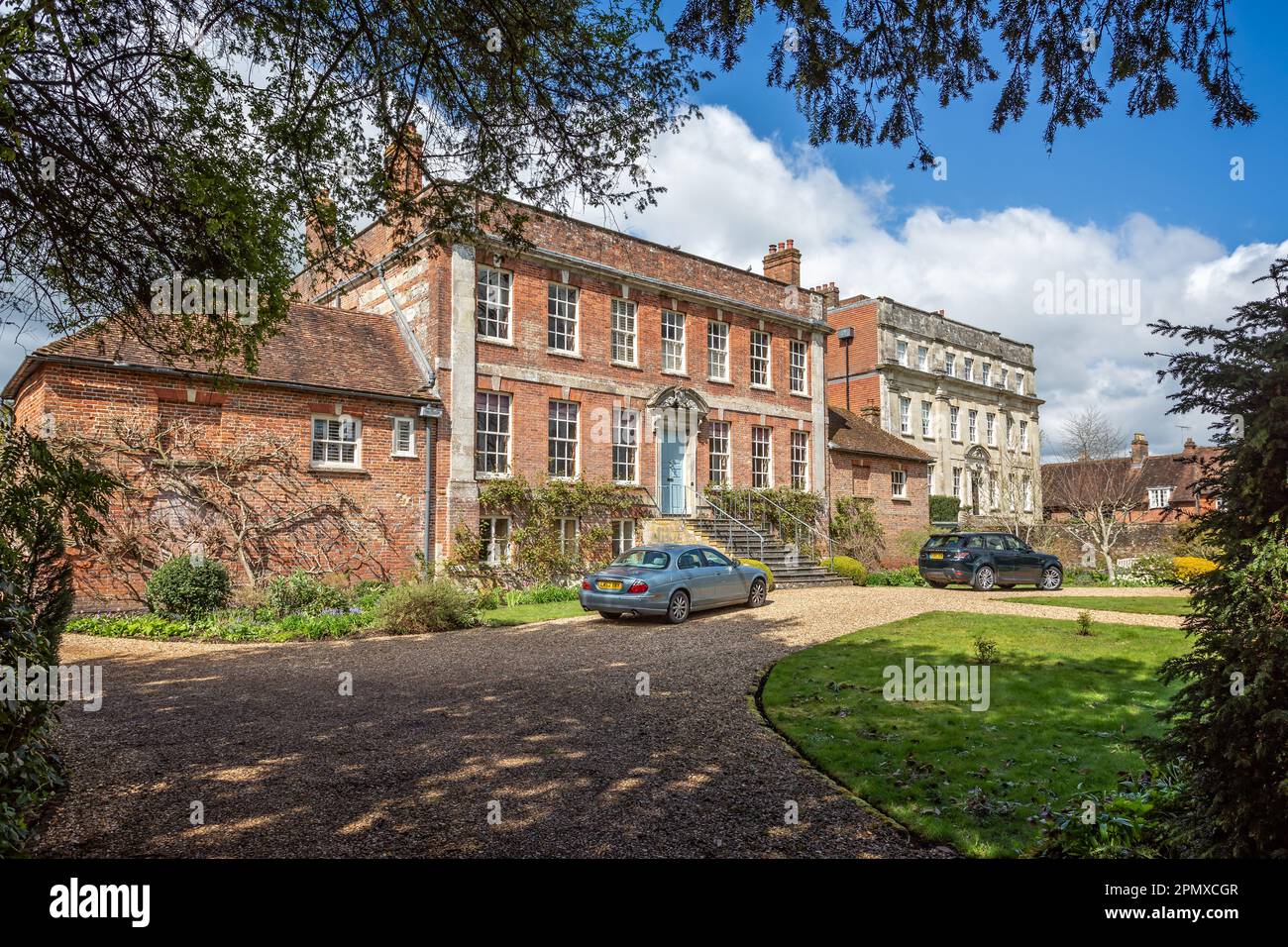 Tree framed view of The Walton Canonry and Myles Place, historic ...
