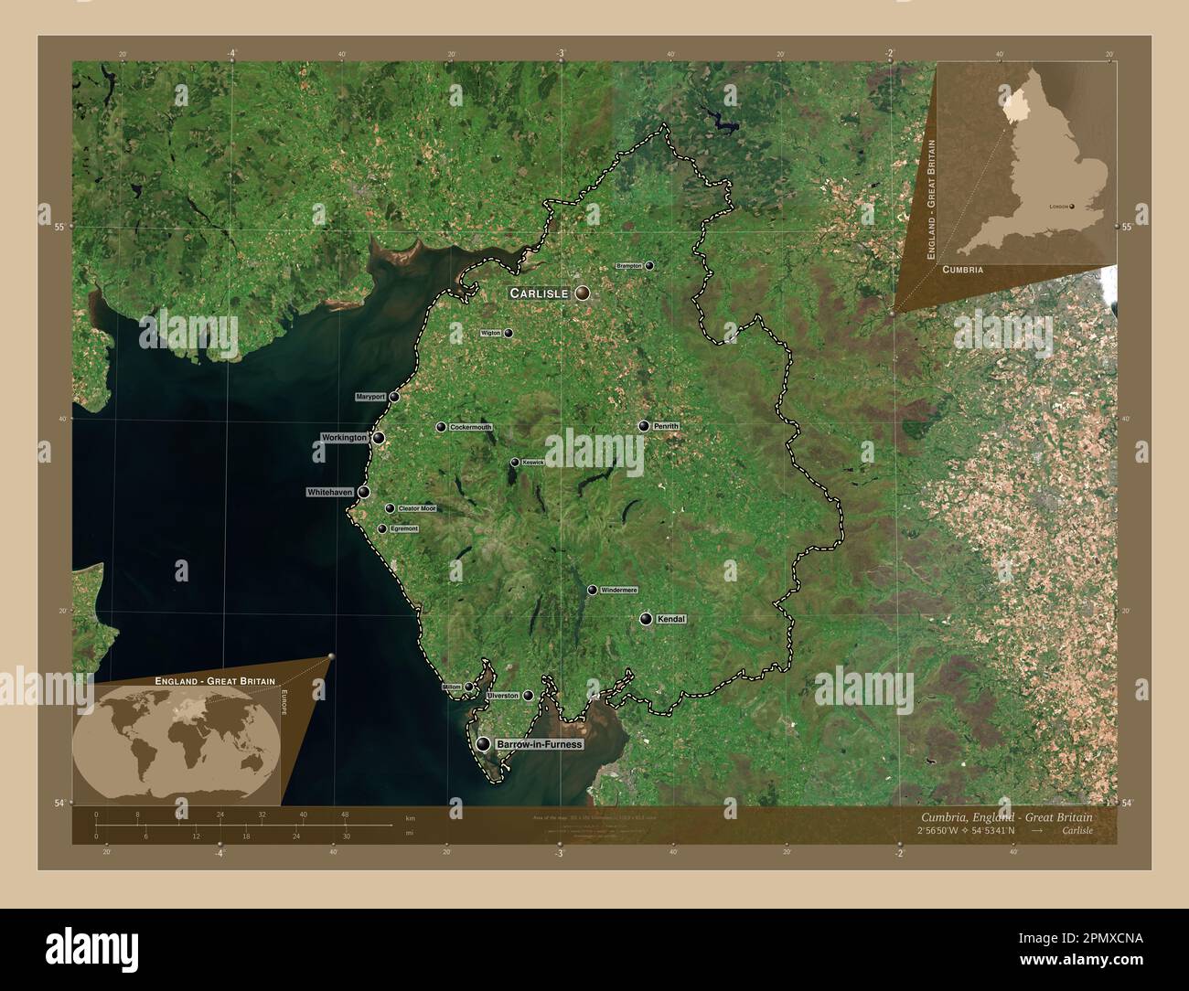 Workington map hi-res stock photography and images - Alamy