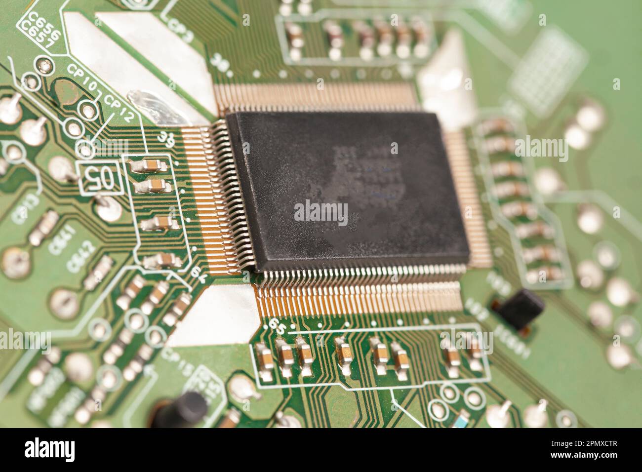 Motherboard from a laser printer Stock Photo - Alamy