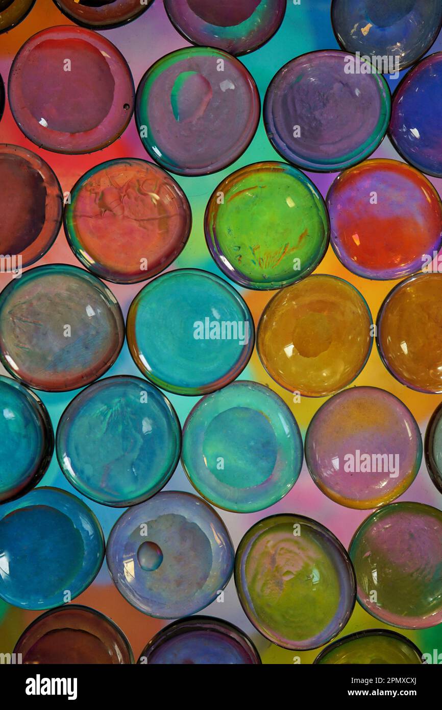 multi colored crystal bubbles, colorful background Stock Photo - Alamy
