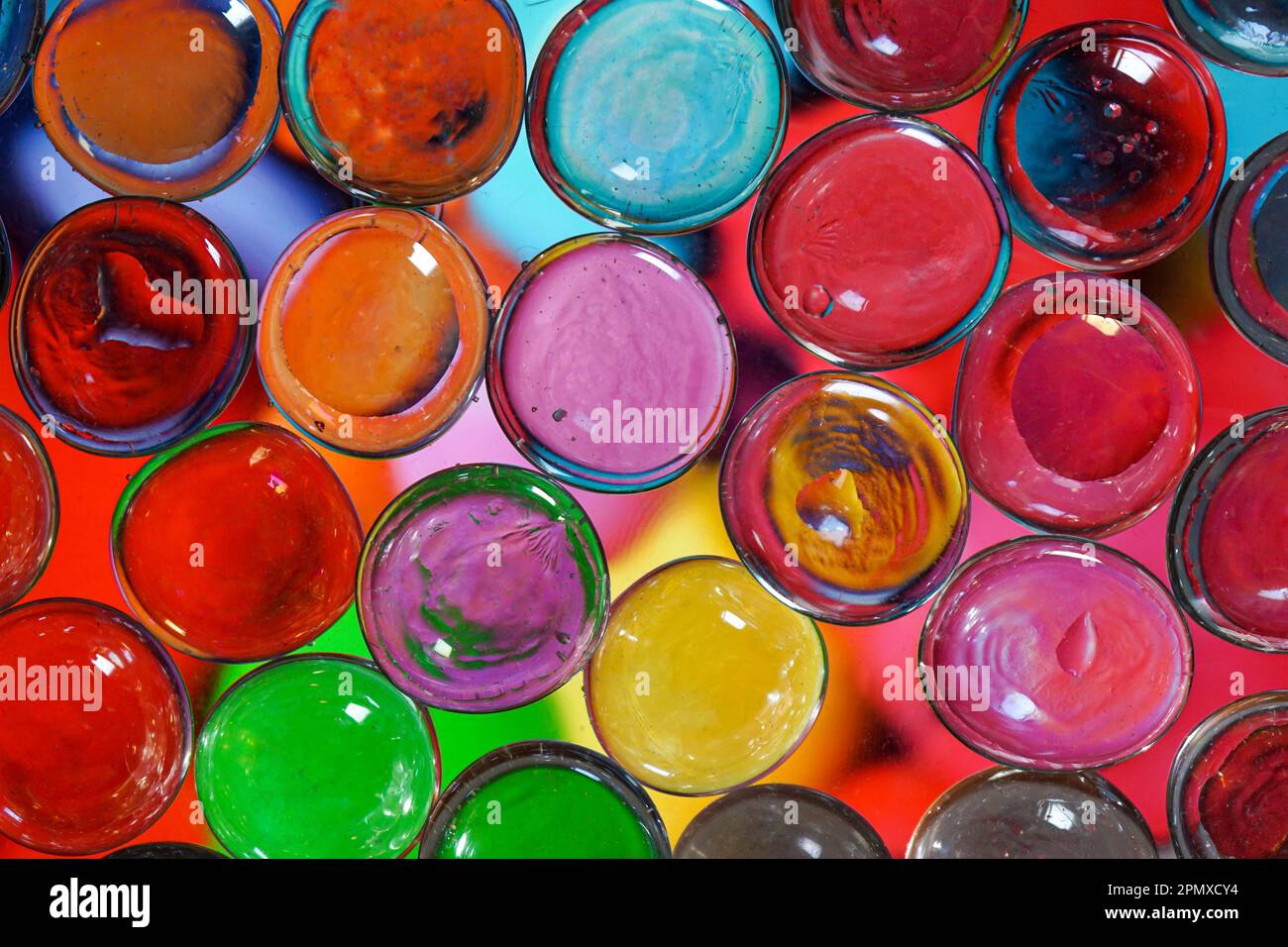 multi colored crystal bubbles, colorful background Stock Photo - Alamy