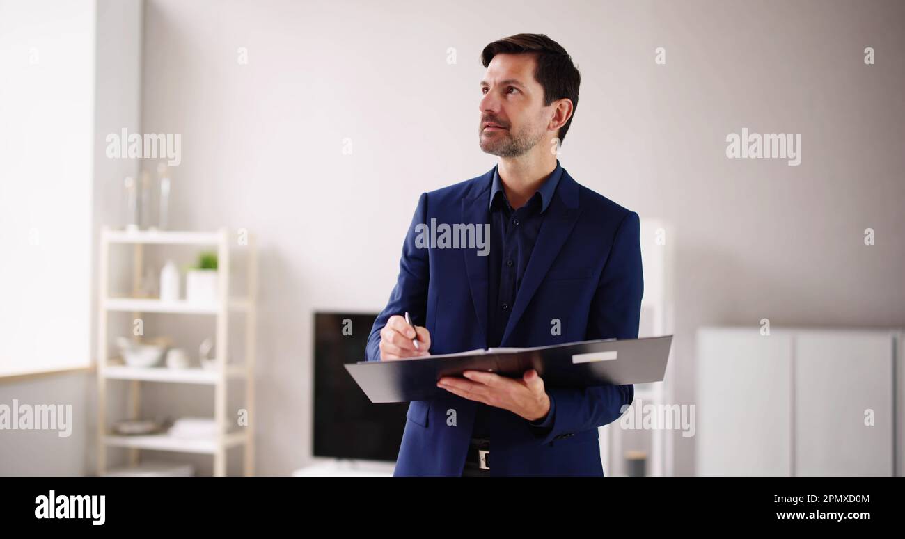Real Estate House Appraisal And Home Check Stock Photo - Alamy