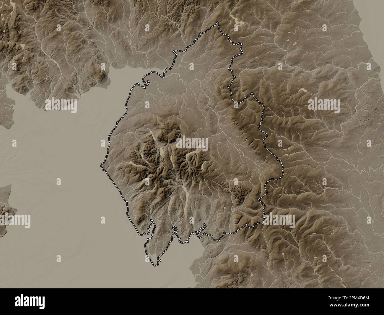 Cumbria, administrative county of England - Great Britain. Elevation ...