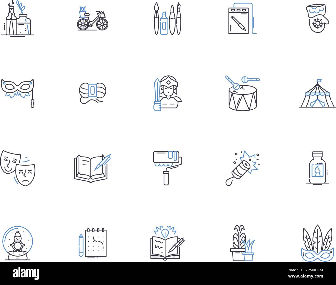 Creative outline icons collection. Innovative, Artistic, Imaginative ...