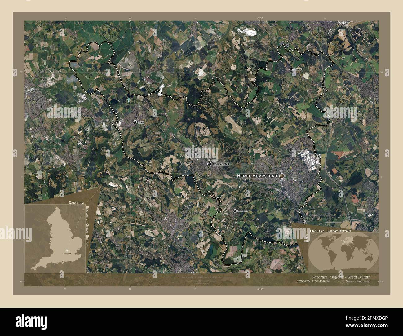 Dacorum, non metropolitan district of England - Great Britain. High ...
