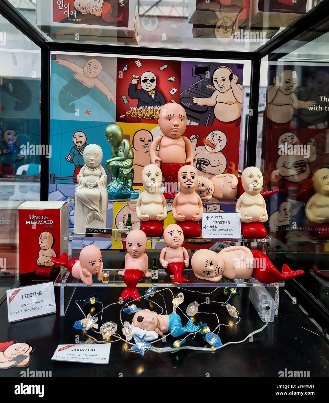 Bangkok, Thailand - April 9, 2023: Uncle Mermaid toy collectibles ...