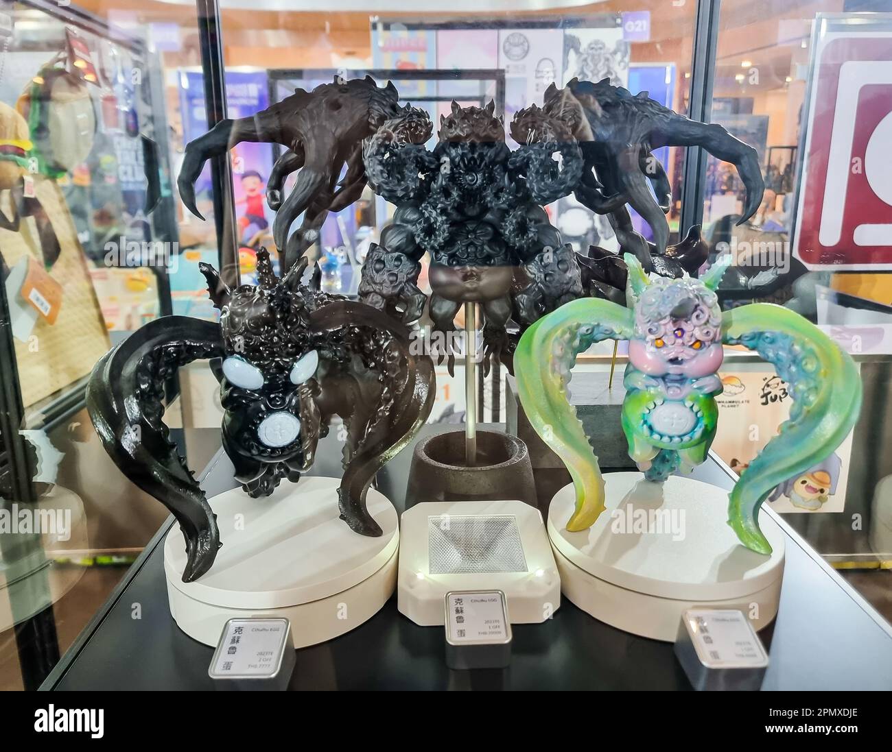 Bangkok, Thailand - April 9, 2023: Cthulhu EGG models toys display in ...