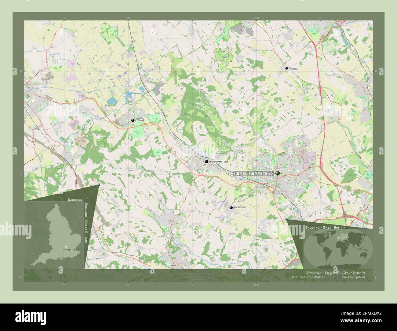 Dacorum, non metropolitan district of England - Great Britain. Open ...