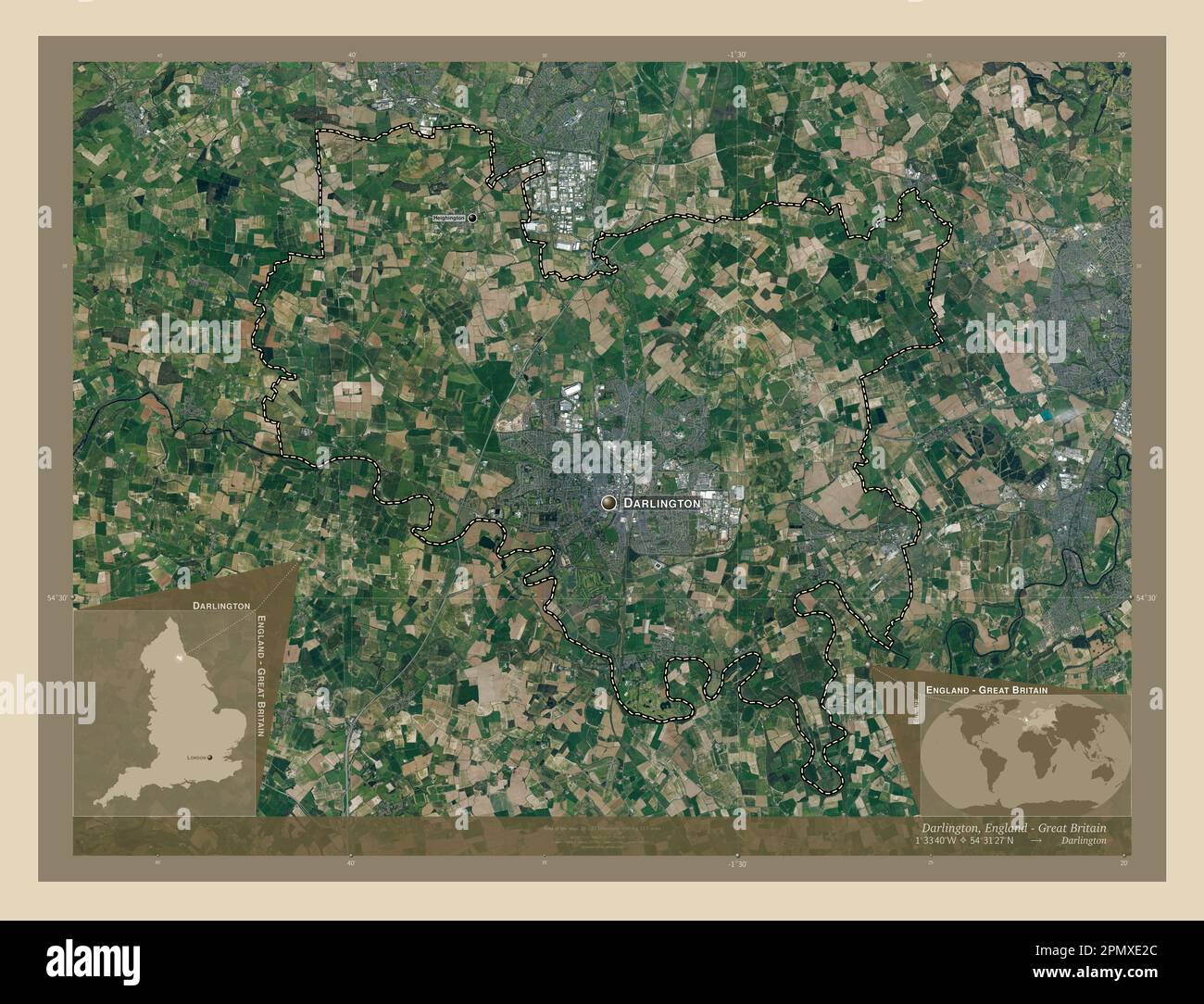 Darlington, unitary authority of England - Great Britain. High ...