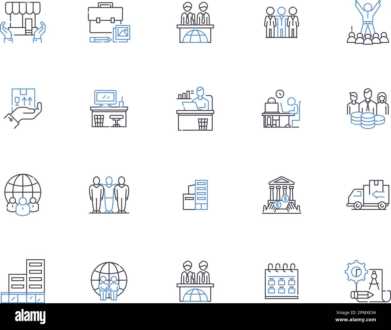 Enterprise architecture outline icons collection. Enterprise ... Enterprise architecture outline icons collection. Enterprise ...