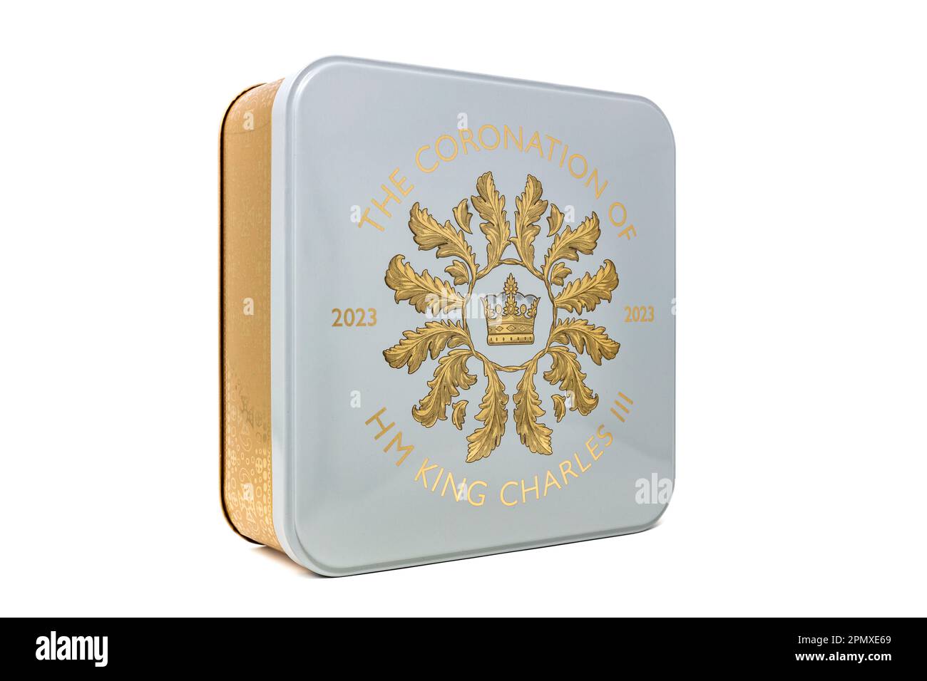 M&S Coronation of HM King Charles III All Butter Shortbread Tin on a ...